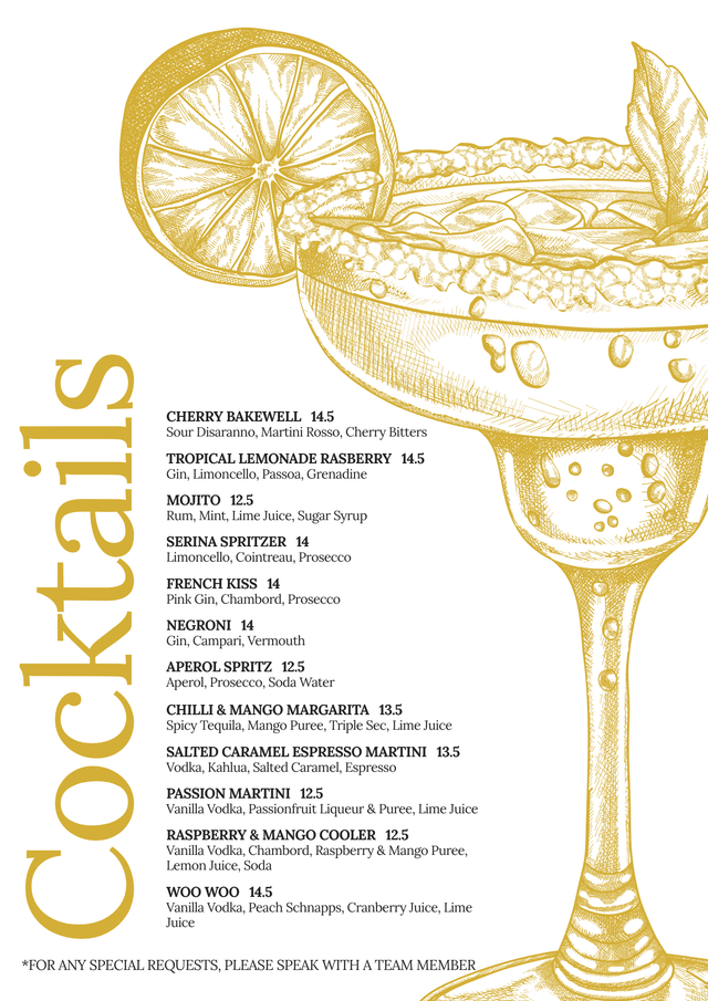 Drinks – Serina Farnham